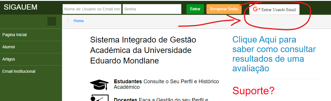 Aceder ao Email Institucional – CIUEM