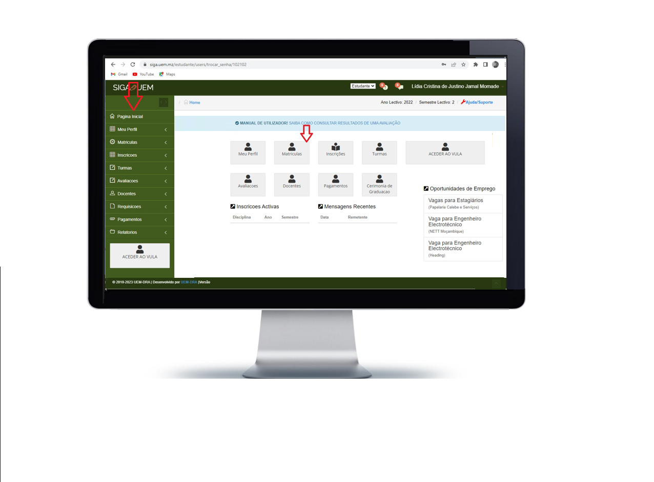 Painel do SIGA 2.0 – CIUEM