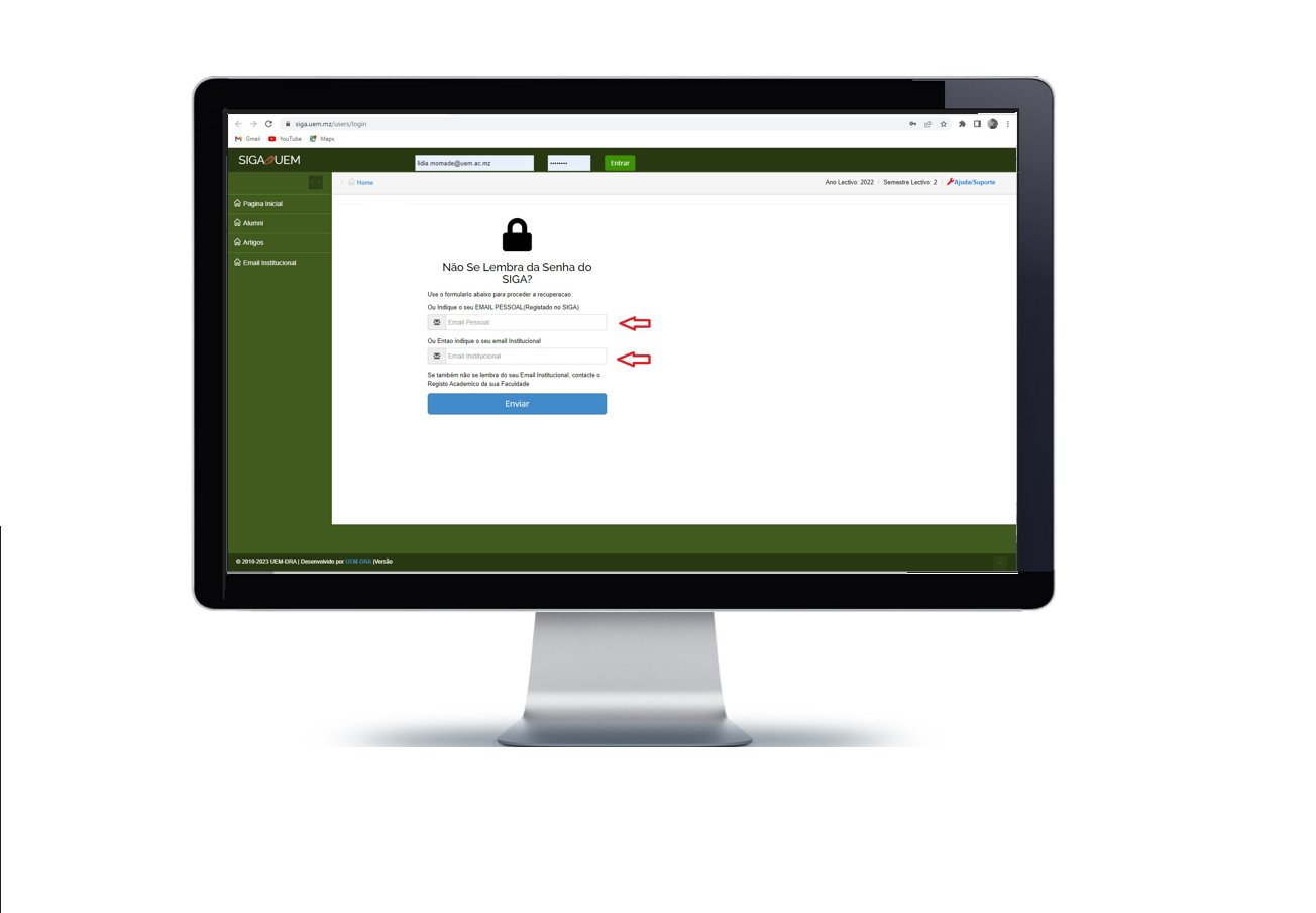 Como recuperar a senha no SIGA – CIUEM